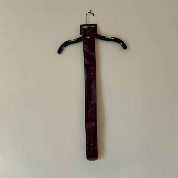 Orciani | Accessories | Genuine Patent Leather Dark Red Belt Large ...